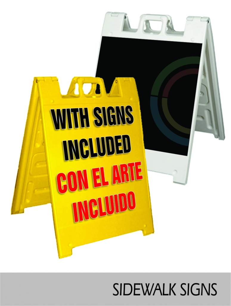 Sidewalk Signs – Garcia Signs Miami – Printing Services